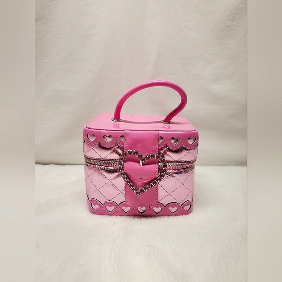 Dolls Kill | Bags | Dollskill Pink Heartembellished Womens Bag | Poshmark